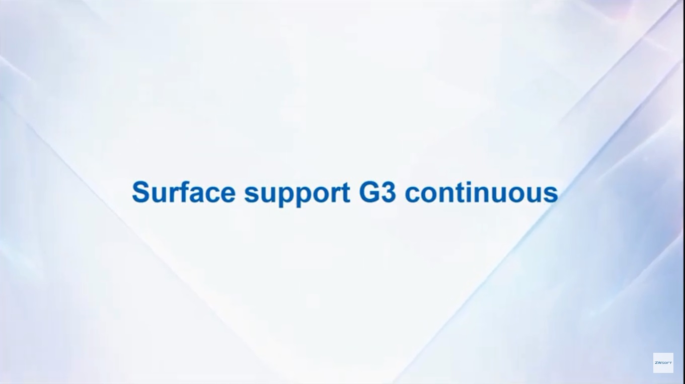 Surface Support G3 Continuity ZW3D 2023 - Piranusa.com