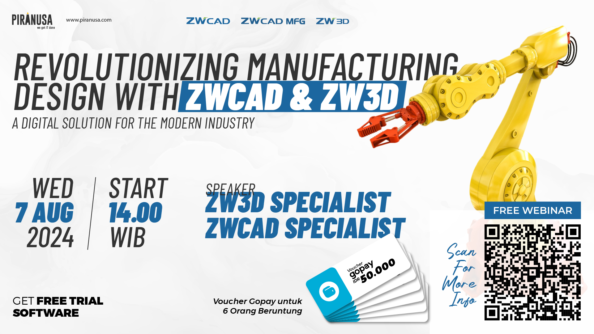 Webinar Online : Revolutionizing Manufacturing Design with ZWCAD & ZW3D - PT. Piranti Nusantara ...